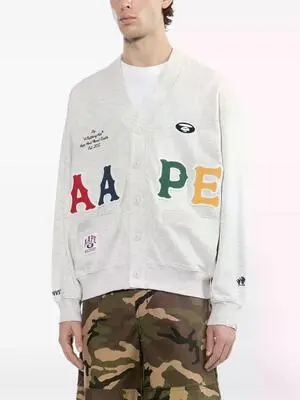 AAPE BY *A BATHING APE Logo-appliqué Sweatshirt - Grey