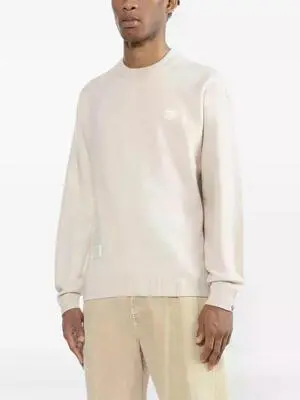 AAPE BY *A BATHING APE Logo-patched Crewneck Sweatshirt - Neutrals