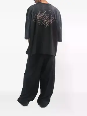 WILLY CHAVARRIA Logo-embroidered T-shirt