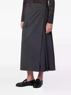 P.a.r.o.s.h Pleated Maxi Wrap Skirt