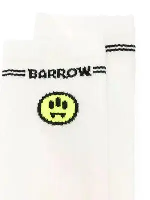 BARROW Intarsia-knit Logo Socks