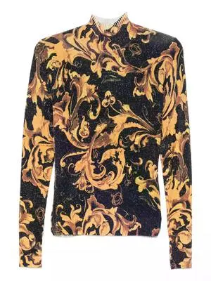 Versace Baroque High-neck Blouse