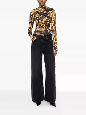 Versace Baroque High-neck Blouse
