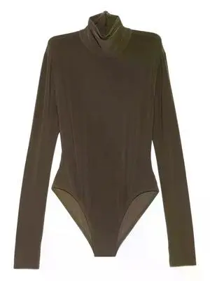 Norma Kamali Long-sleeve High-neck Bodysuit