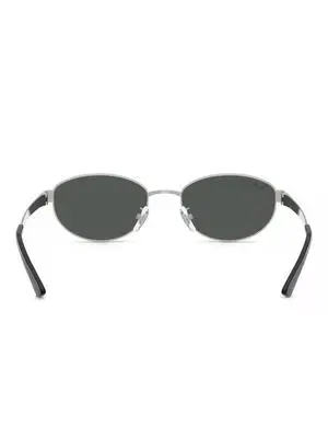 Ray-ban Oval-frame Sunglasses - Silver