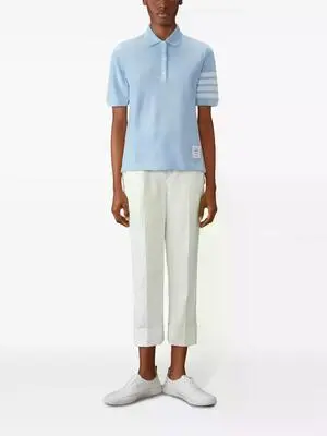 Thom Browne 4-bar Piqué-weave Polo Shirt