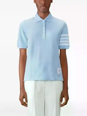 Thom Browne 4-bar Piqué-weave Polo Shirt
