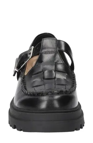 BELLA VITA Lug Sole Loafer - Black