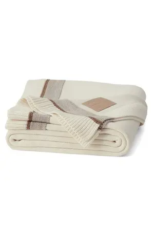 BOLL & BRANCH Court Knit Throw Blanket - Cream