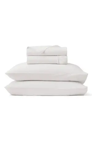 BOLL & BRANCH Signature Piped Edge Sheet Set - White/white