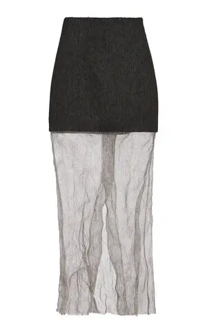 Prada Woven Mini Skirt