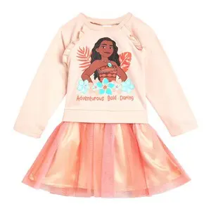 Disney Long Sleeve Tulle Dress - Moana Orange