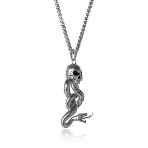 HARRY POTTER The Dark Arts Skull And Snake Pendant