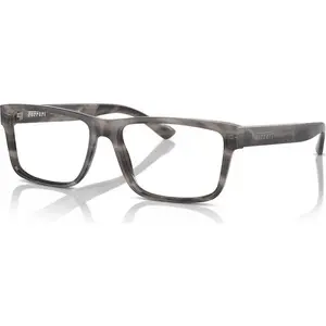 FERRARI 55mm Rectangle Optical Glasses Grey