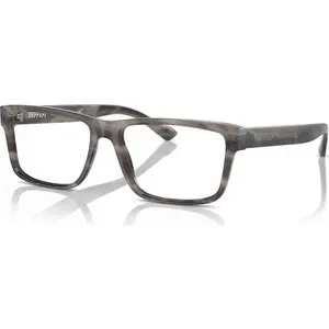 FERRARI 55mm Rectangle Optical Glasses Grey