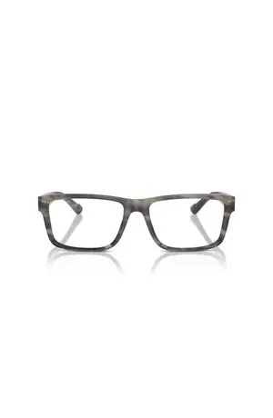 FERRARI 55mm Rectangle Optical Glasses - Grey