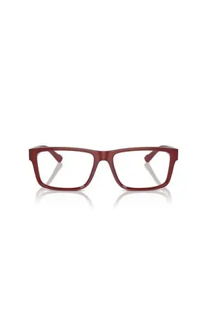 FERRARI 55mm Rectangle Optical Glasses - Red