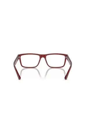 FERRARI 55mm Rectangle Optical Glasses - Red