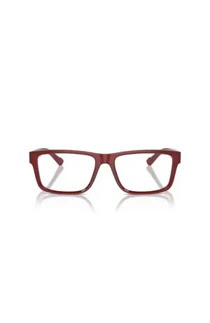 FERRARI Rectangle Full Rim Acetate Eyeglasses - Red