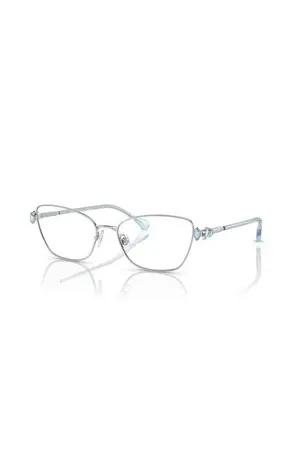 SWAROVSKI Rectangle Optical Glasses - Silver