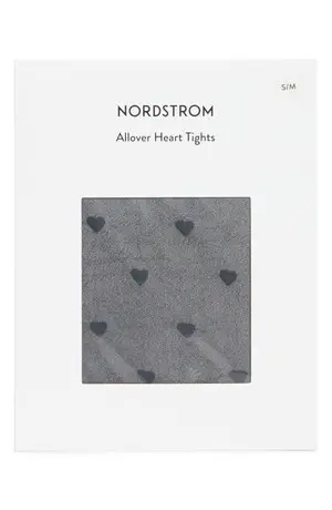 Nordstrom Heart Jacquard Tights