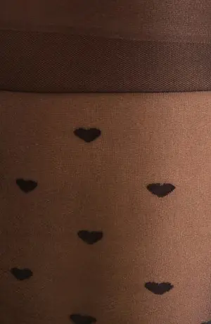 Nordstrom Heart Jacquard Tights