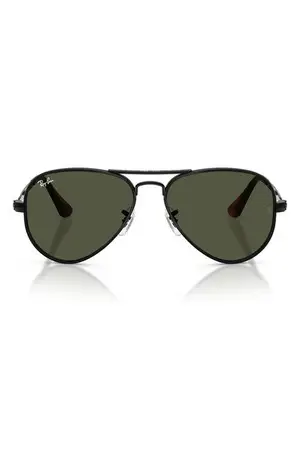 Ray-ban 58mm Polarized Aviator Sunglasses - Black/green