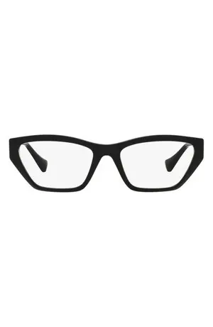 Versace 55mm Irregular Optical Glasses - Black
