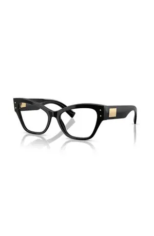 Dolce & Gabbana 54mm Butterfly Eyeglasses - Black