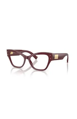 Dolce & Gabbana 54mm Butterfly Eyeglasses - Multicolor