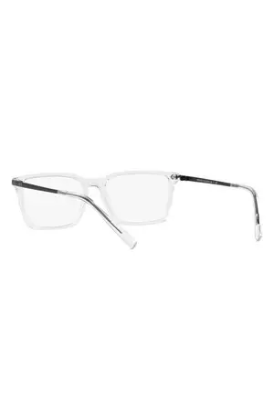 Armani Exchange 54mm Rectangle Full Rim Eyeglasses - Clear