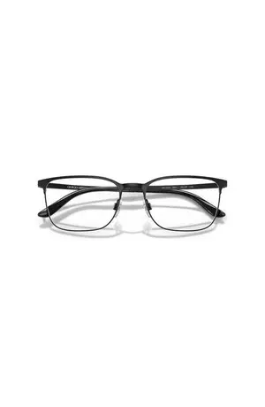 Giorgio Armani 53mm Square Optical Glasses - Black