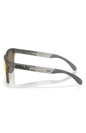 Oakley Frogskins™ Round Sunglasses - Matte Grey Smoke/grey Ruby