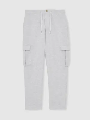 REISS Willan Jersey Cargo Trousers