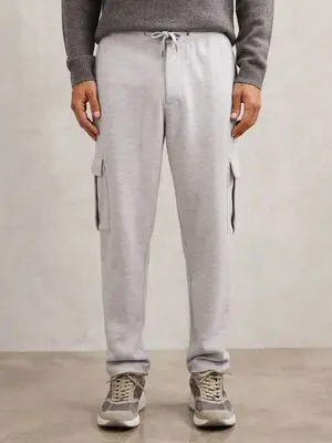 REISS Willan Jersey Cargo Trousers