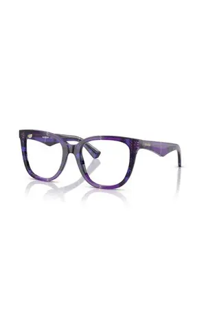 Burberry 53mm Square Optical Glasses - Violet