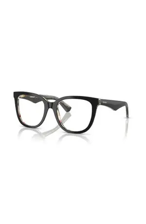 Burberry 51mm Square Optical Glasses - Black