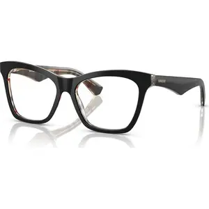 Burberry 52mm Cat Eye Optical Glasses - Black