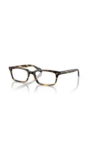 Oliver Spencer 53mm Rectangle Optical Glasses - Black