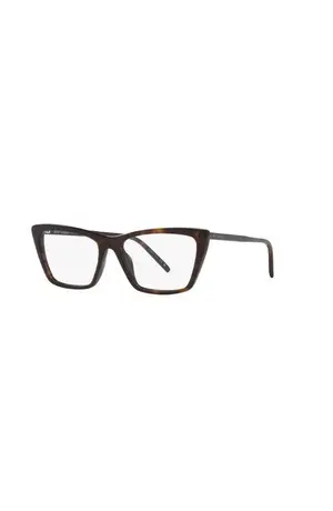 Saint Laurent 54mm Rectangle Optical Glasses - Tortoise