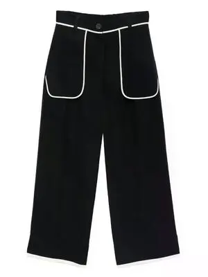 Soh Contrasting-trim Trousers