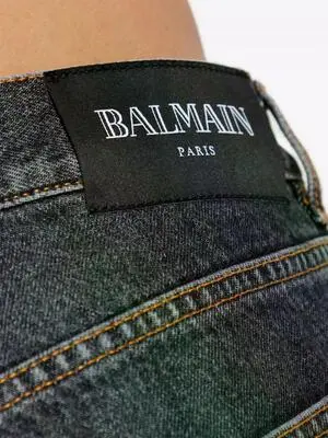 Balmain Logo-patch Jeans