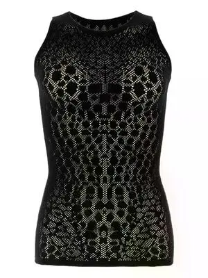 Wolford Net-pattern Sleeveless Top