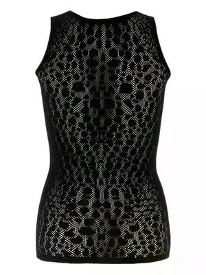 Wolford Net-pattern Sleeveless Top