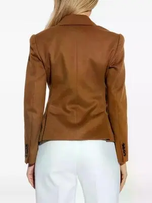Max Mara Glenn Wool Blazer - Brown