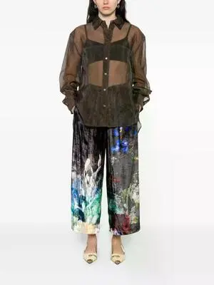 YAVI Printed Drawstring Trousers