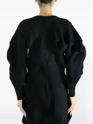 Issey Miyake Ribbed Panelled Top