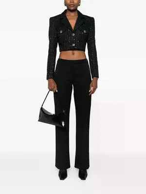 NISSA Sequin-embellished Buttoned Jacket