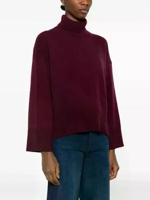 PUROTATTO High-neck Side-split Sweater