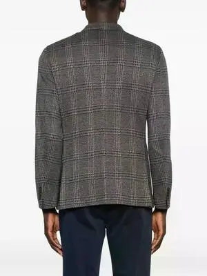 MANUEL RITZ Double-breasted Checked Blazer